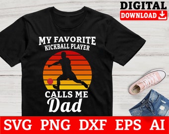 Kickball Dad Svg - Etsy