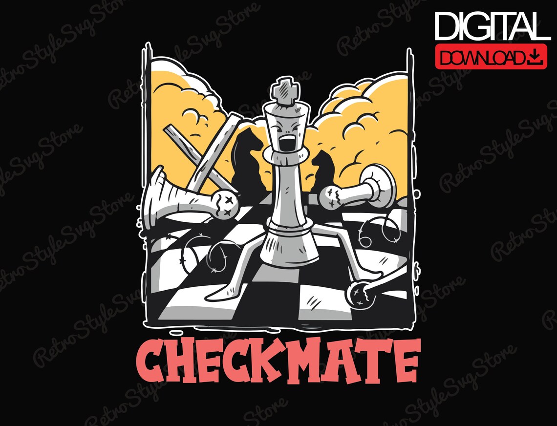 Checkmate Chess Design: Shirt PNG, SVG File (digital Download) - Etsy