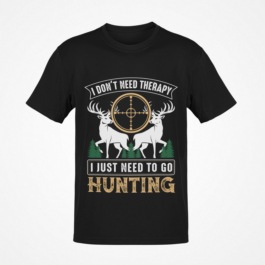 Deer Hunting SVG: Therapy Alternative, Hunter Design (commercial Use ...