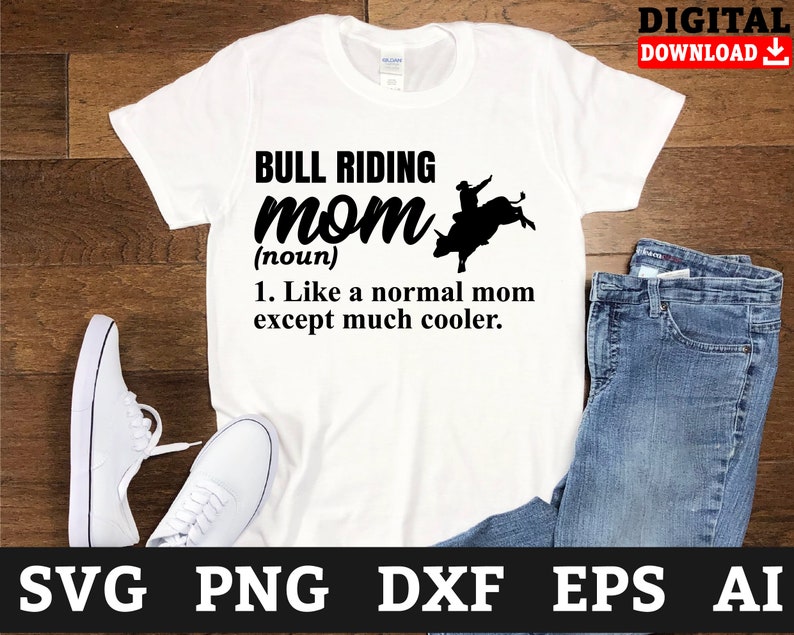 Bull Riding Mom Svg Archivos Rodeo Svg Bull Rider Cricut - Etsy México