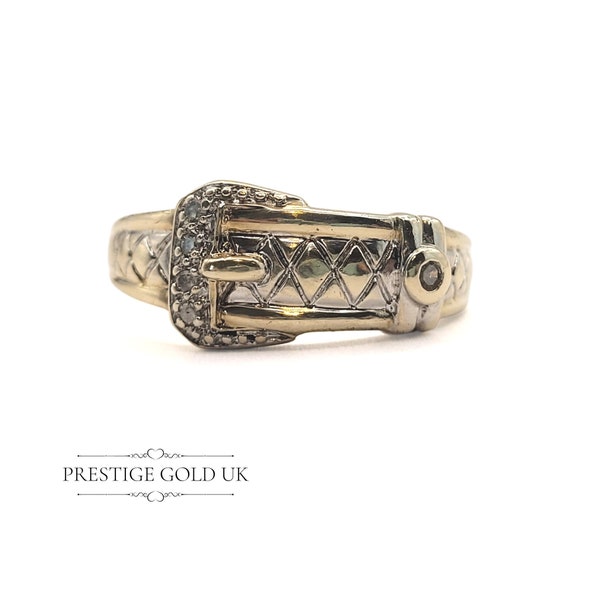 Gold Buckle Ring - Etsy