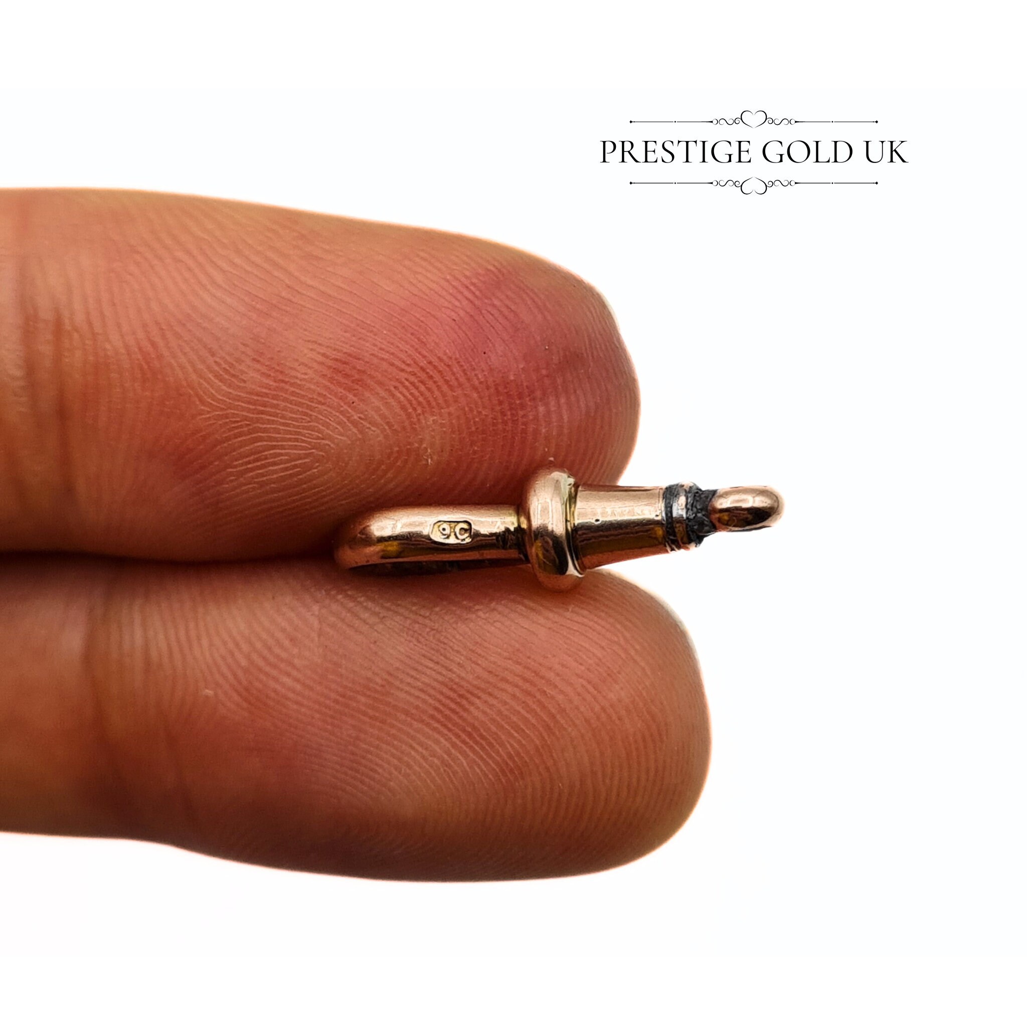 Vintage Gold Albert Chain Dog Clip 9ct Solid Rose Gold Dog - Etsy