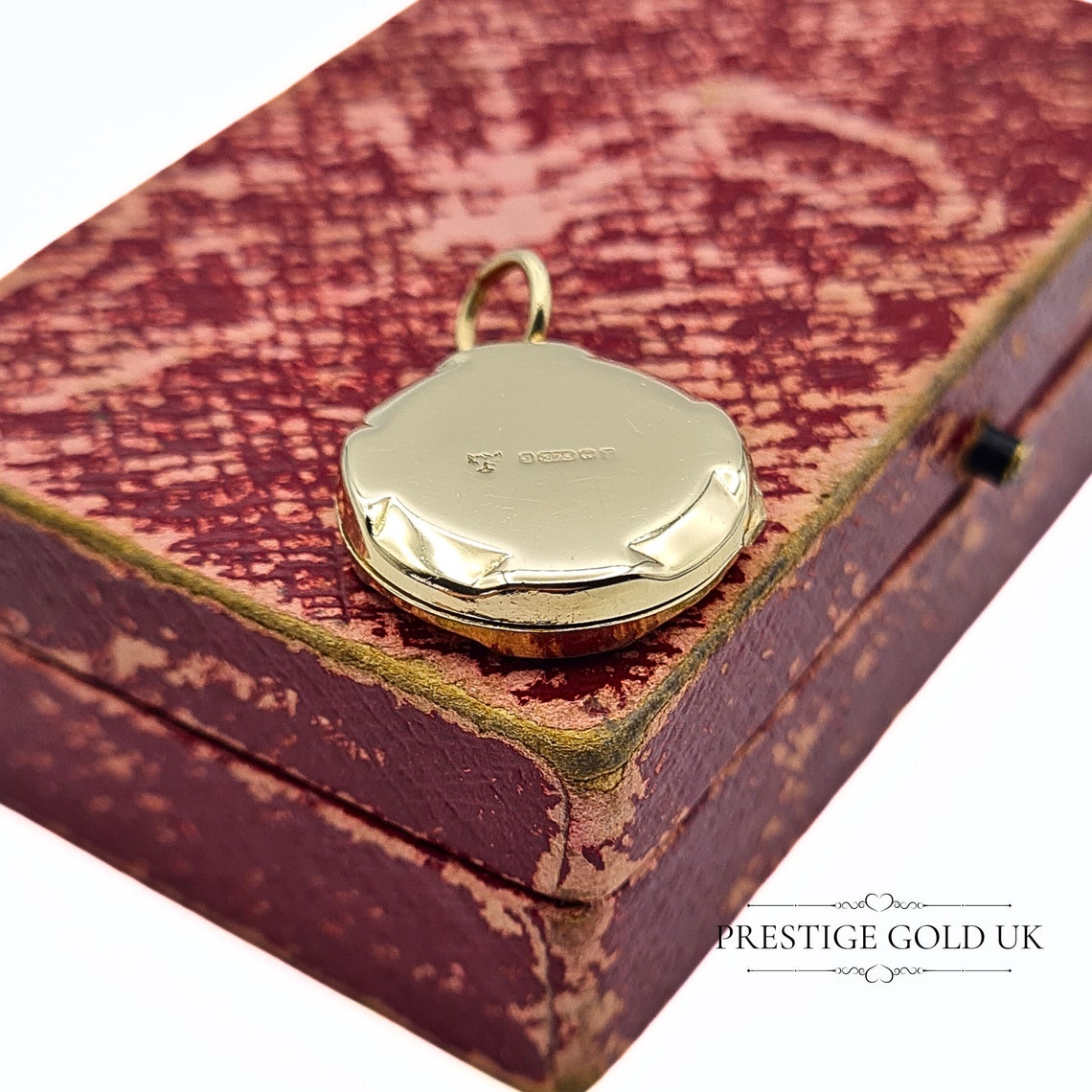 Vintage 9ct Gold Locket - 1990's Small Opening Pendant - Vintage ...