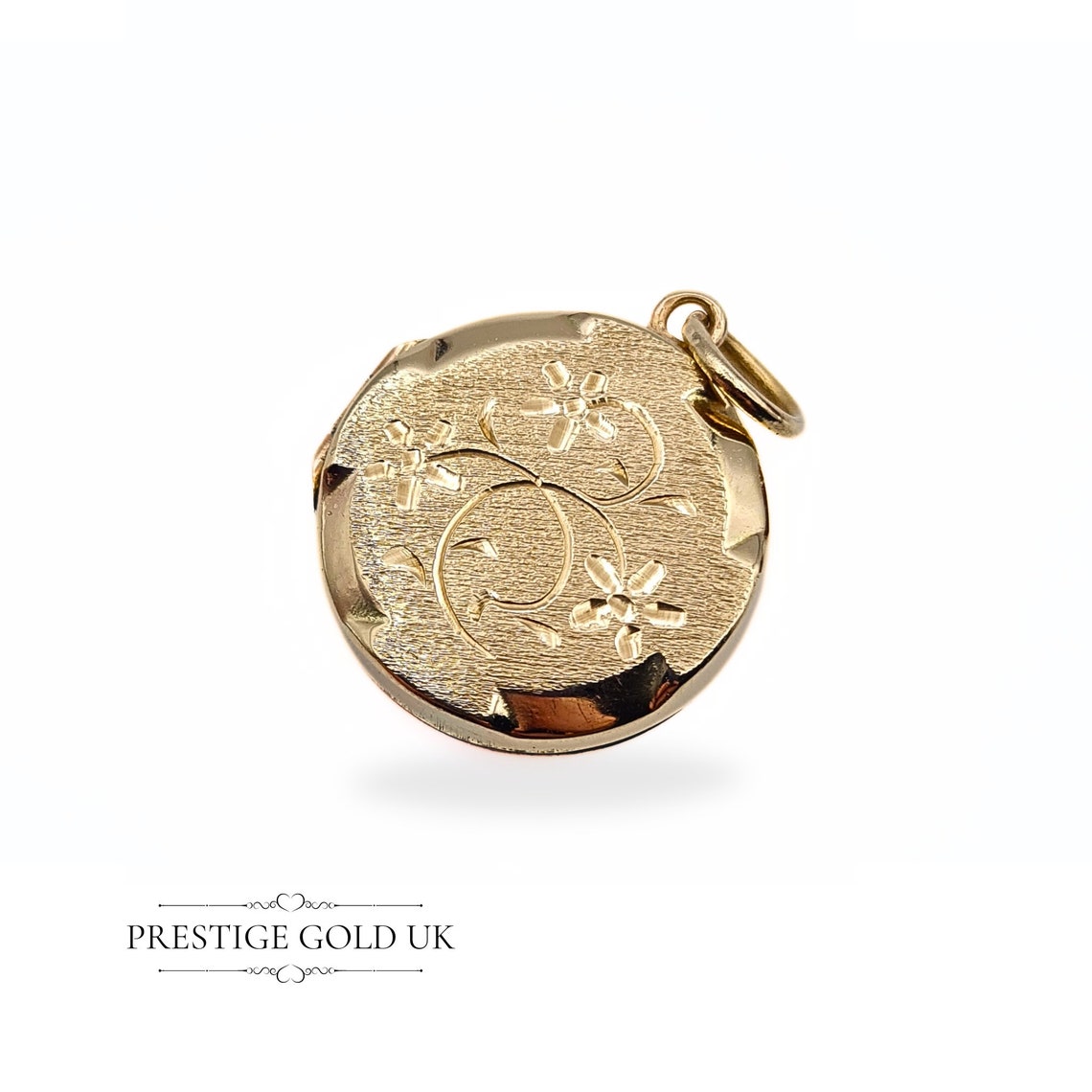 Vintage 9ct Gold Locket - 1990's Small Opening Pendant - Vintage ...