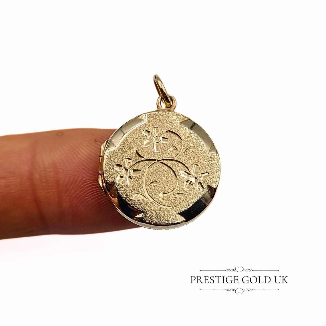 Vintage 9ct Gold Locket - 1990's Small Opening Pendant - Vintage ...