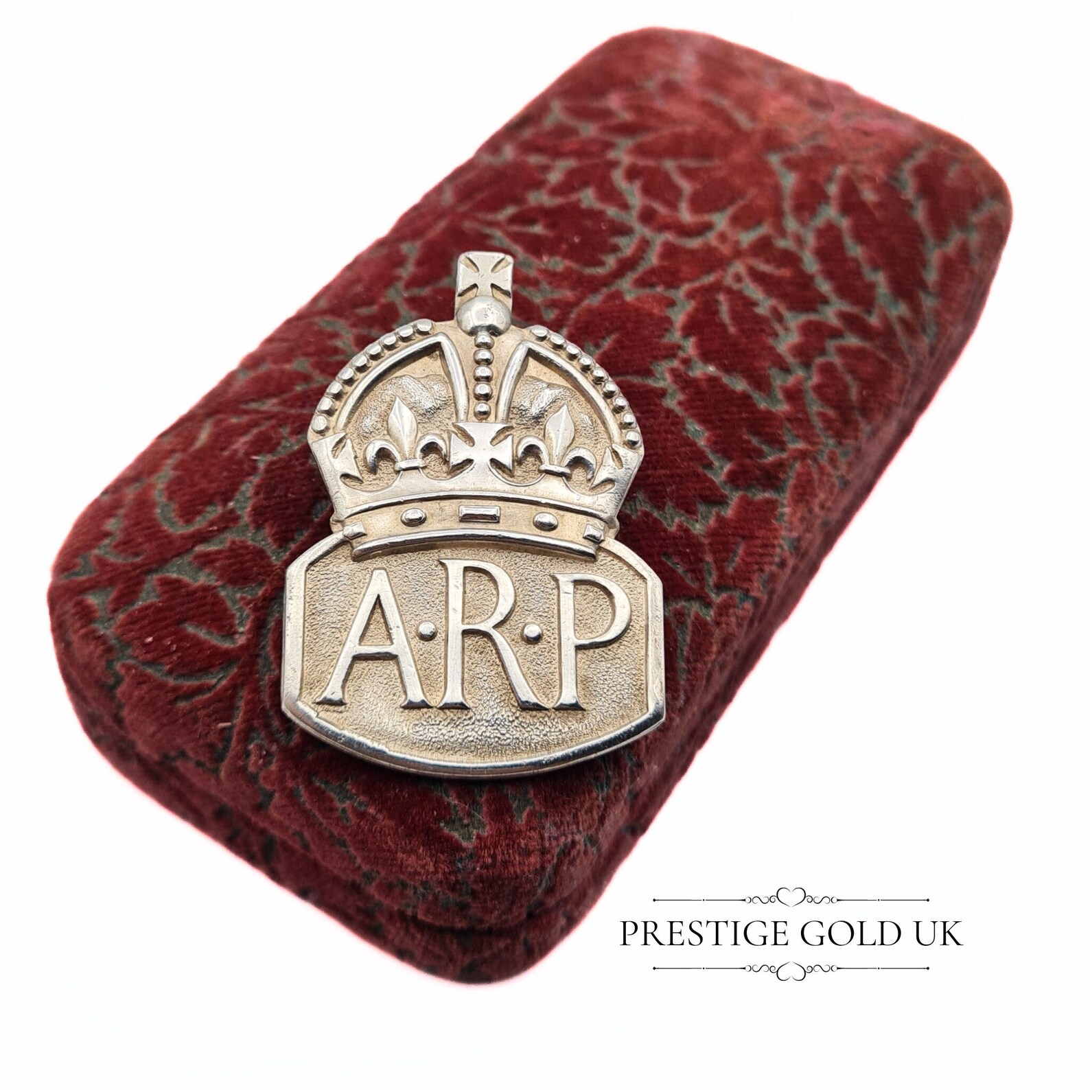 Vintage Silver Air Raid Precautions (ARP) Lapel Badge - Royal Mint ...
