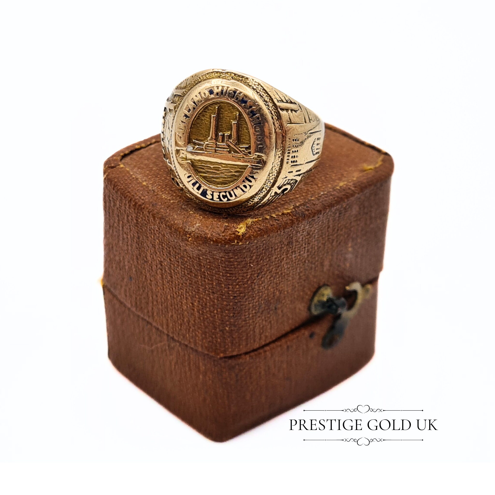 1931 Gold Lakeland Senior High School Florida Class Ring, Nulli ...