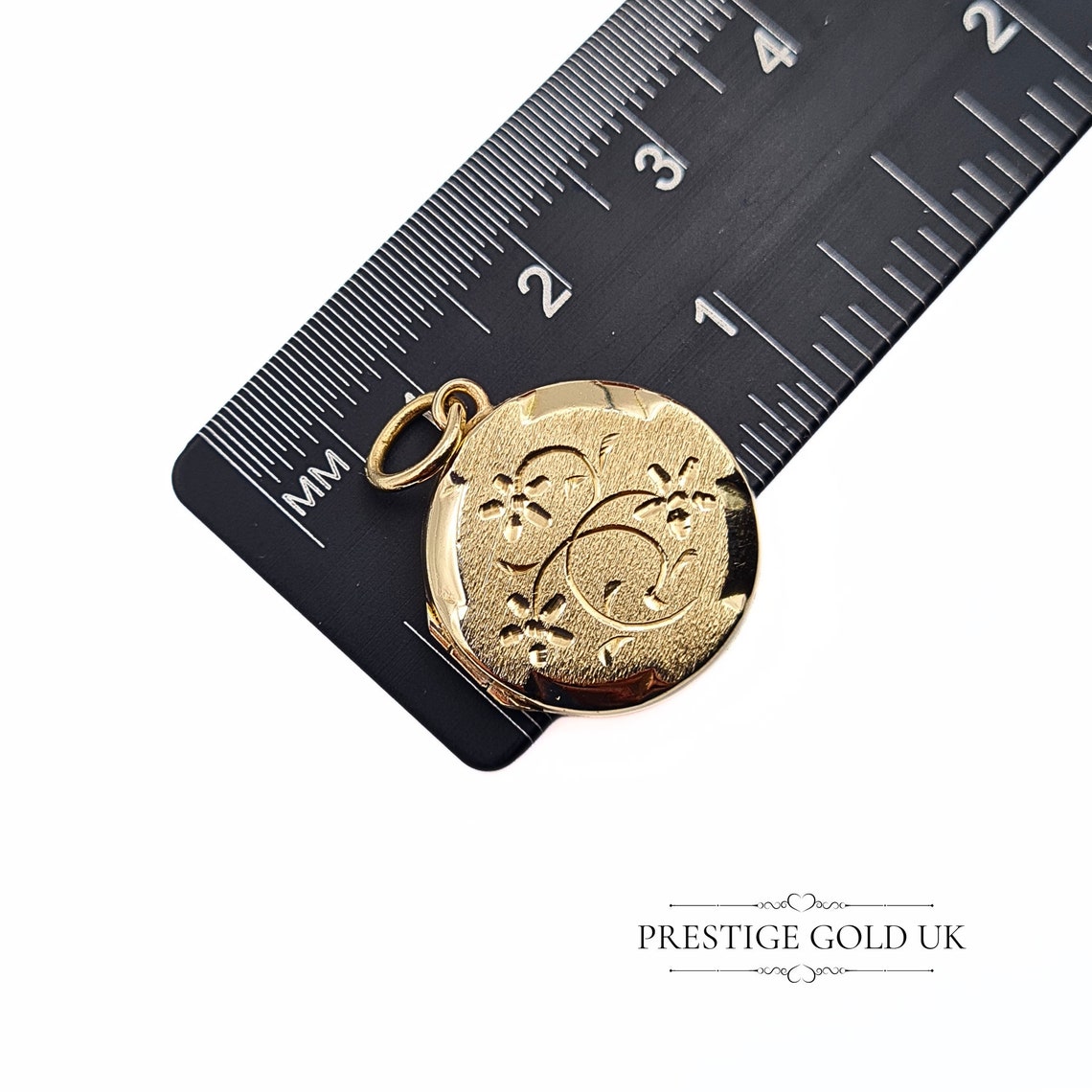 Vintage 9ct Gold Locket - 1990's Small Opening Pendant - Vintage ...
