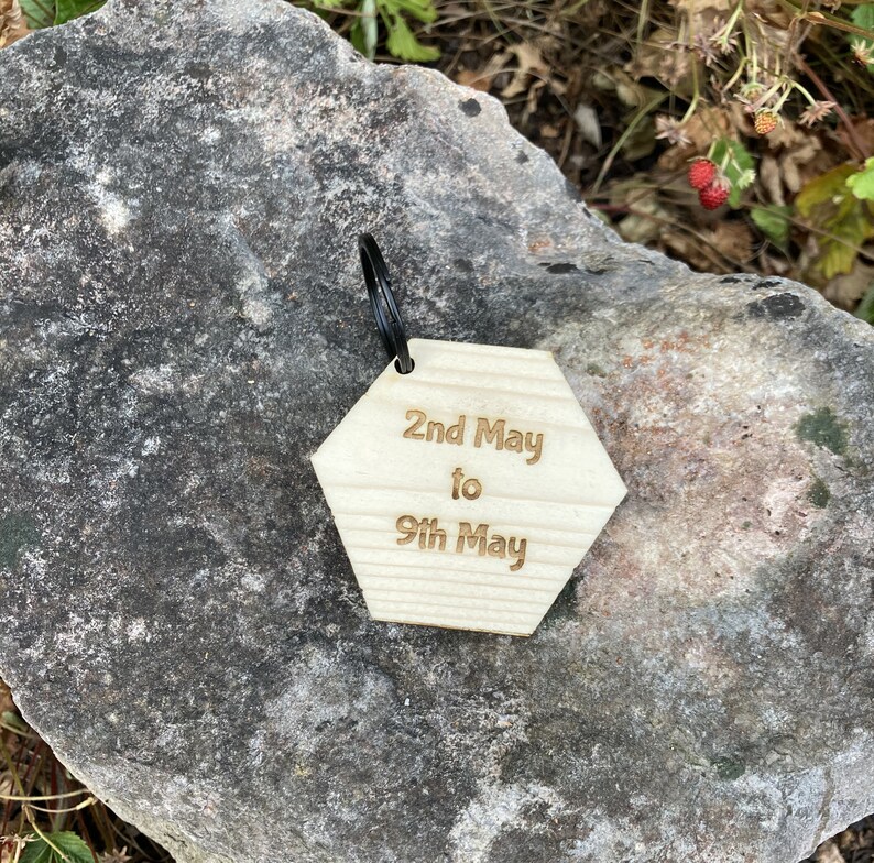 West Highland Way - Personalised Backpack Key Ring, Wooden Zipper Pull ...