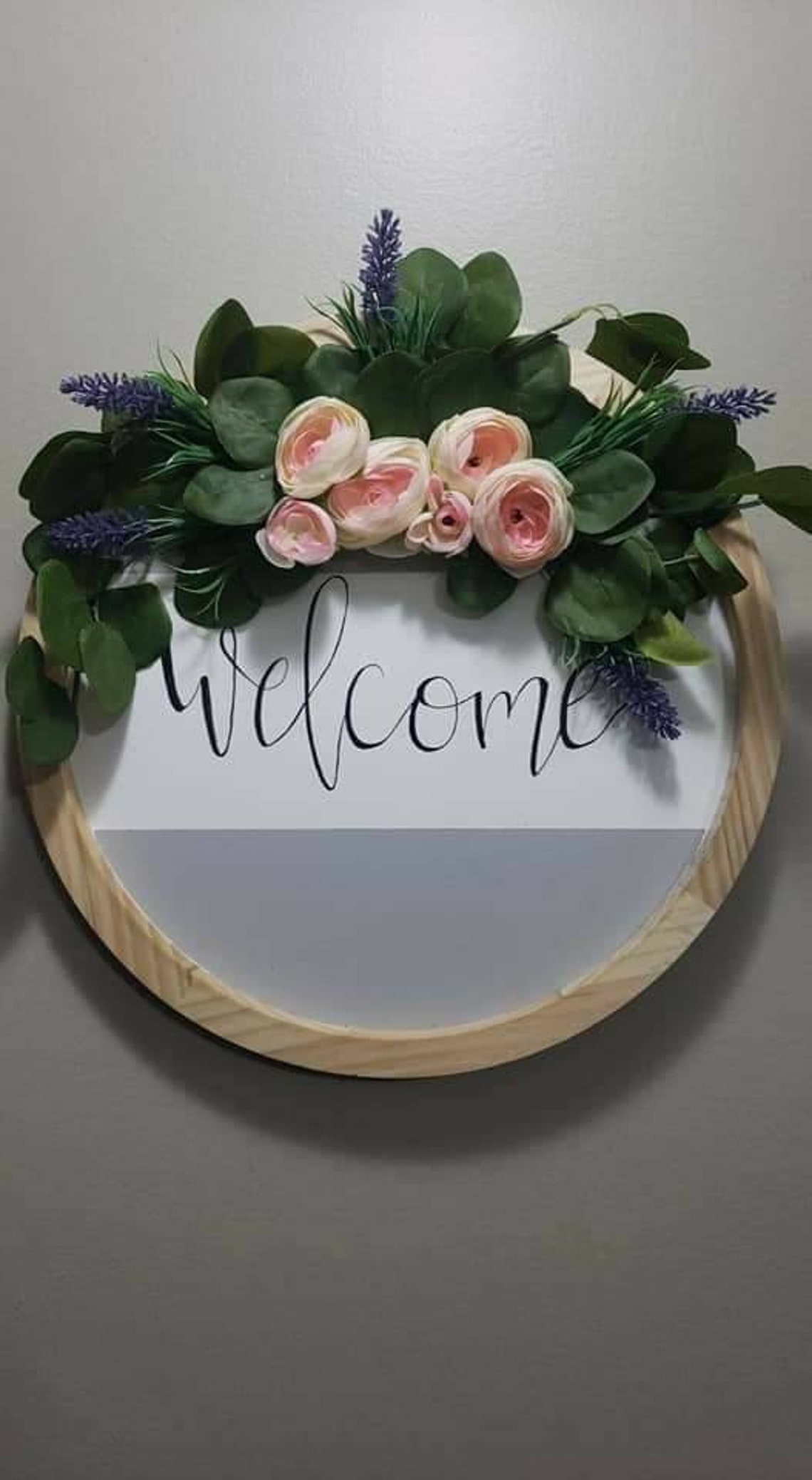 Floral welcome sign | Etsy