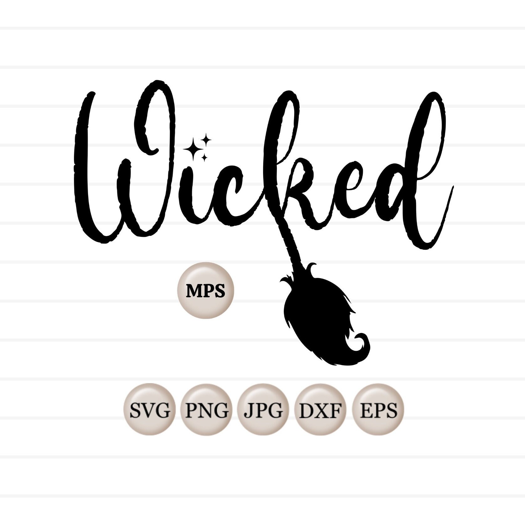 Wicked Svg Png Dxf - Etsy