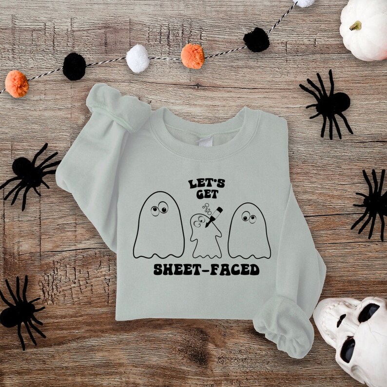 Let's Get Sheet-faced Svg, Ghost Svg, Halloween Svg, Svg, Funny ...