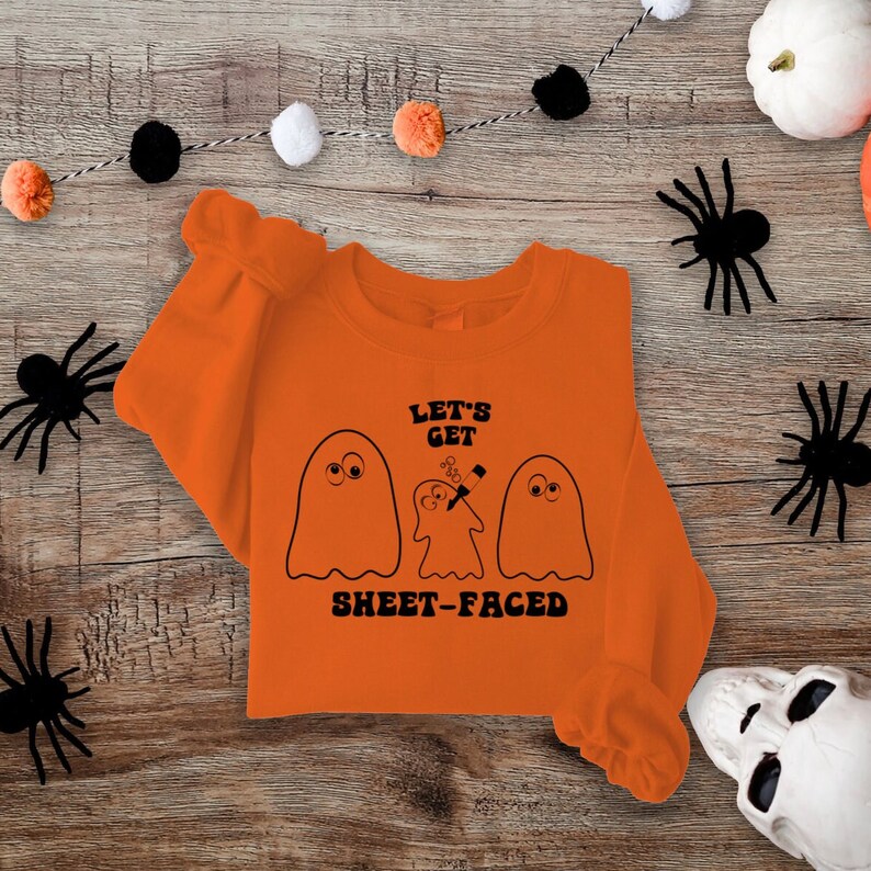 Let's Get Sheet-faced Svg, Ghost Svg, Halloween Svg, Svg, Funny ...