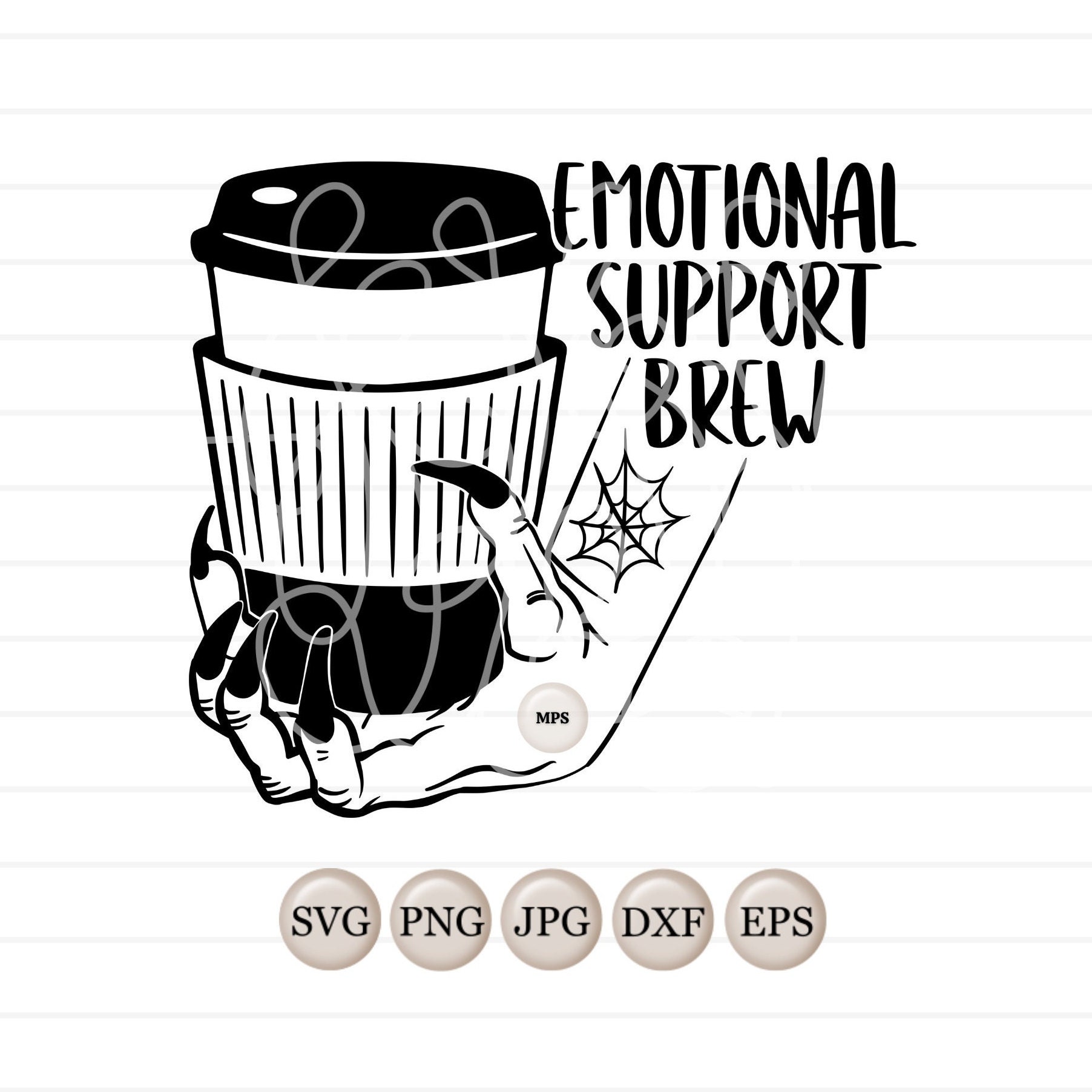 Witch Hand Coffee Svg, Emotional Support Brew Svg, Witch Vector, Halloween Coffee Svg, Witch ...