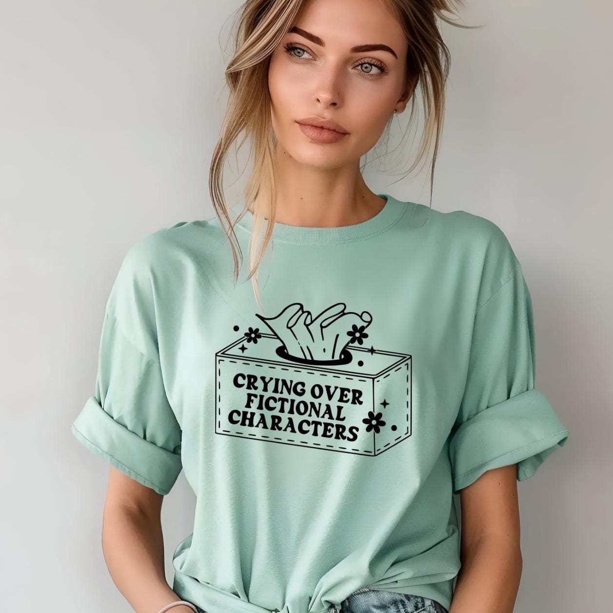 Crying Over Fictional Characters Svg, Reading Svg, Librarian, Teacher ...