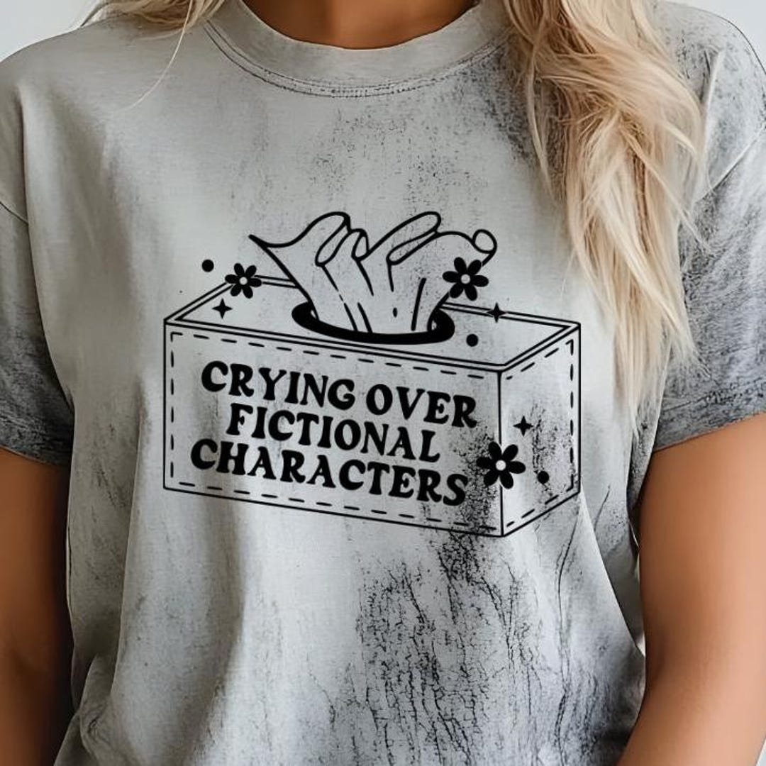 Crying Over Fictional Characters Svg, Reading Svg, Librarian, Teacher ...
