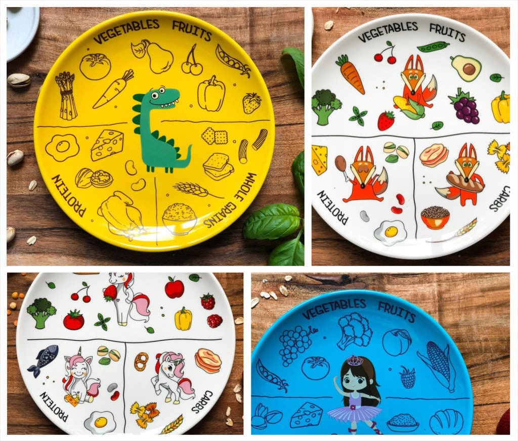 Set of 2 Portion Plates - Etsy