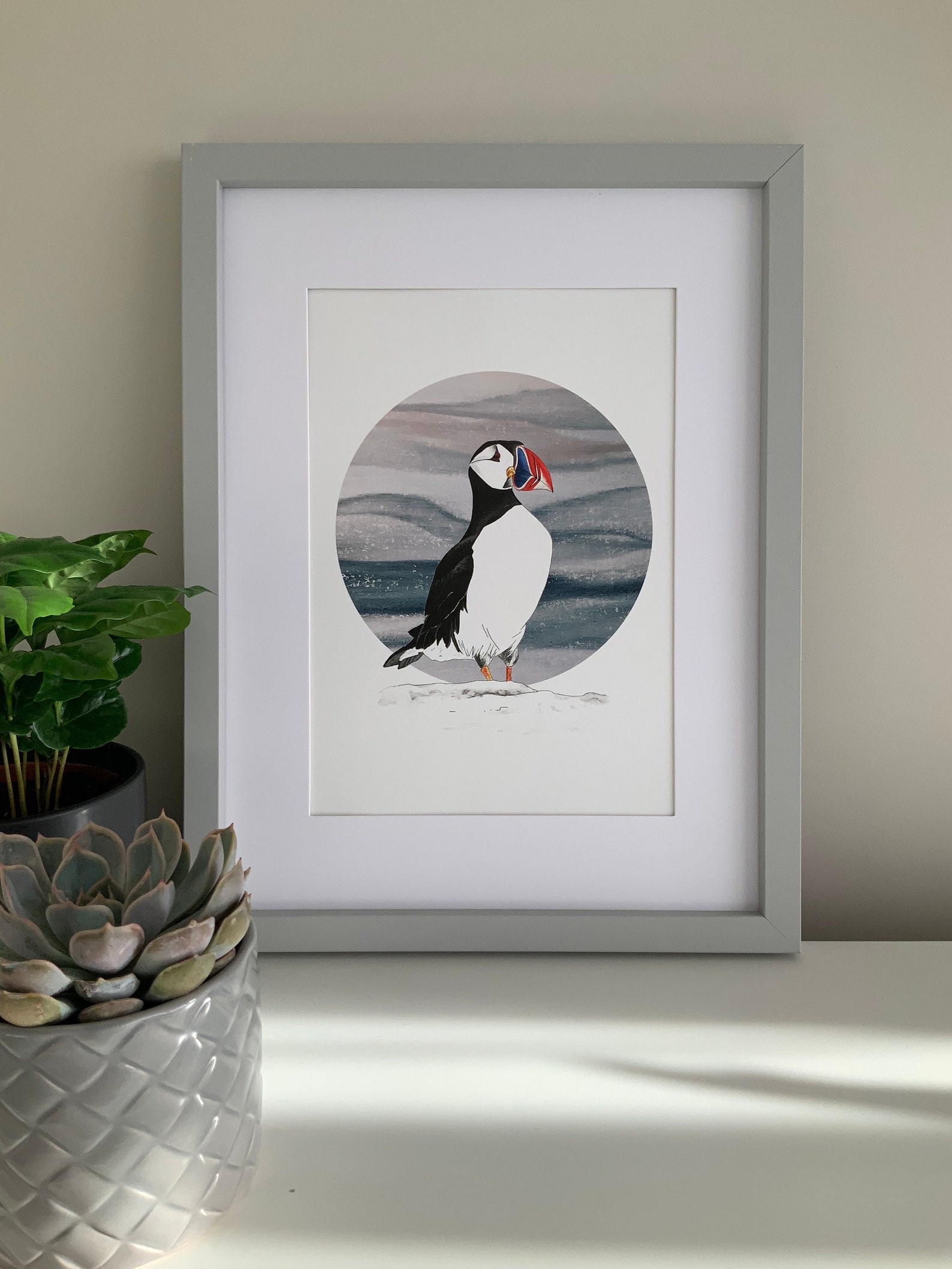 Puffin Print - Etsy