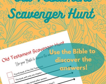 Old Testament Bible Scavenger Hunt - Etsy