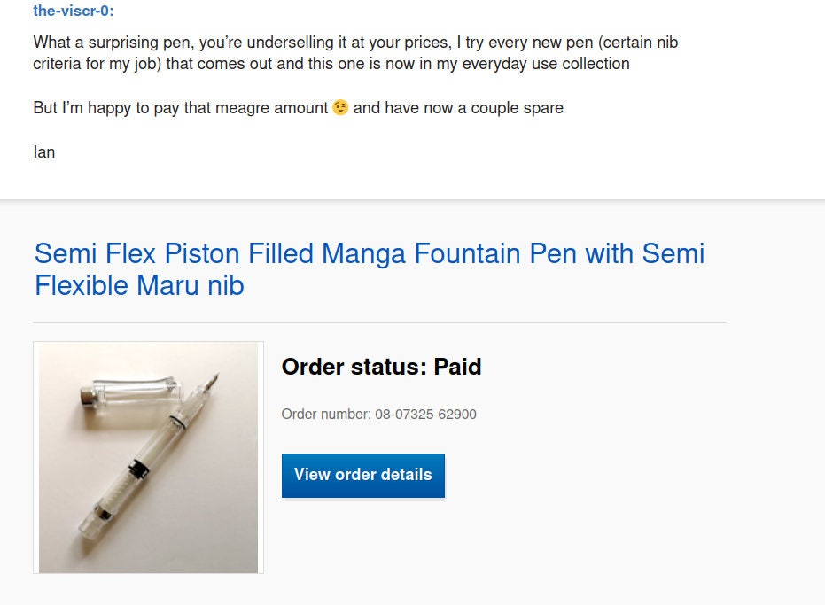 Manga Fountain Pen with Semi Flexible Maru nib mapping pen. | Etsy