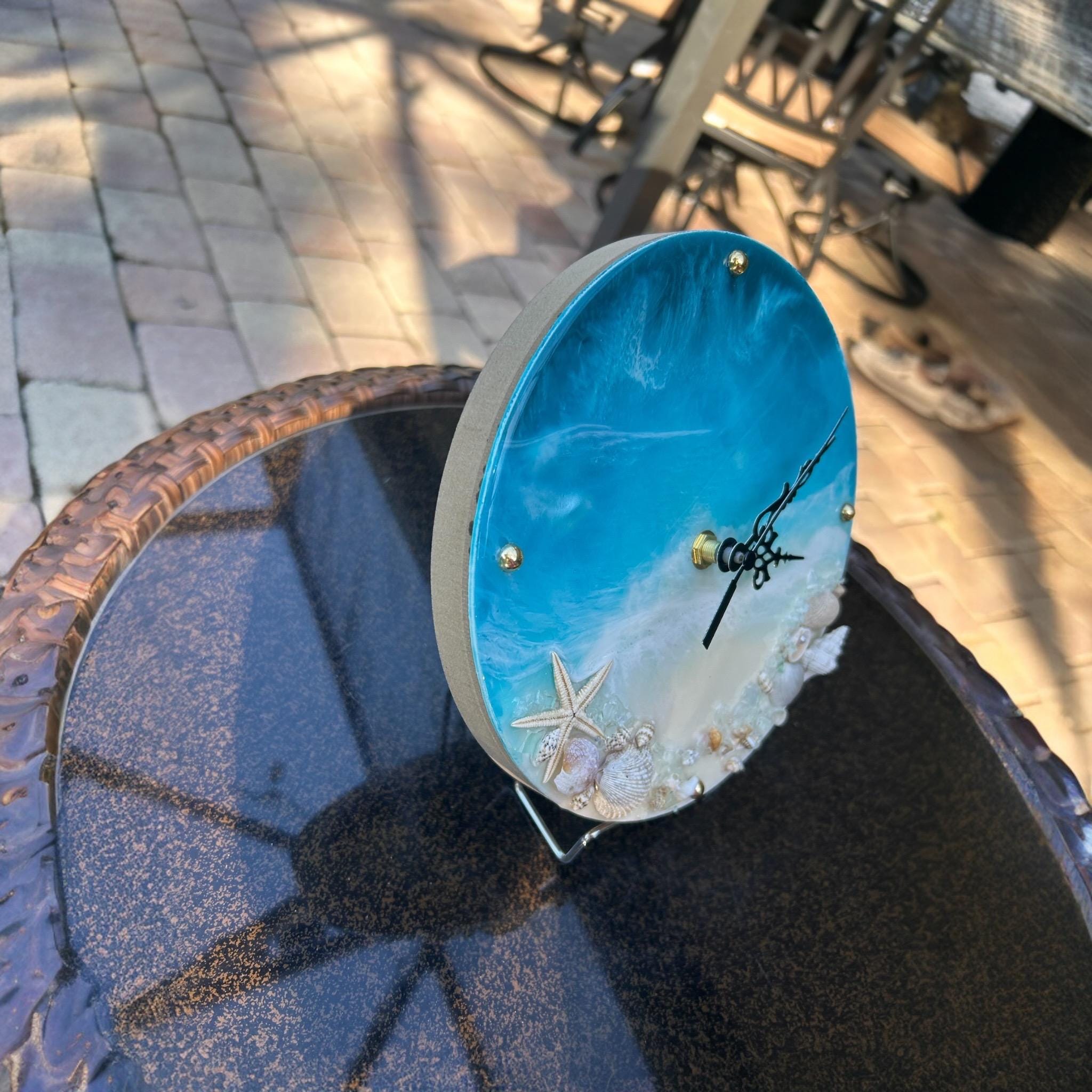Ocean Clock/resin Clock/beach Clock - Etsy