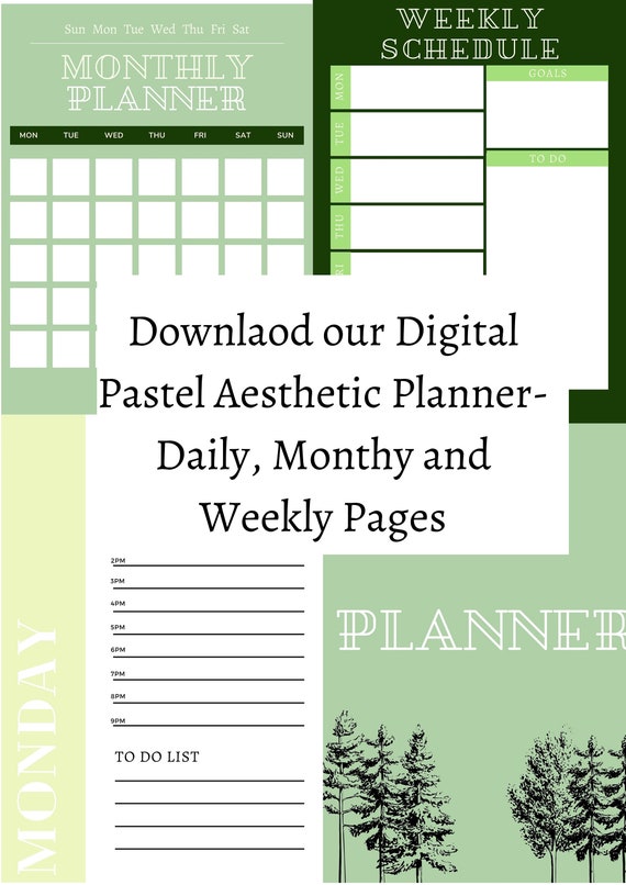 Forest Aesthetic Digital Planner | Etsy