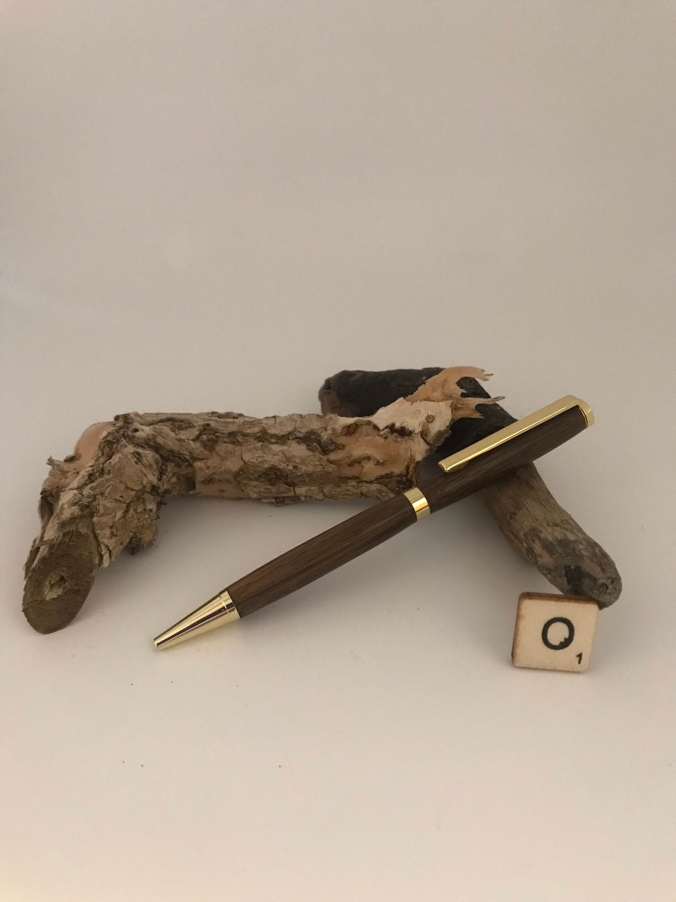 Hand Turned, Hand Crafted Pen Made From Reclaimed Smoked Flooring Oak ...