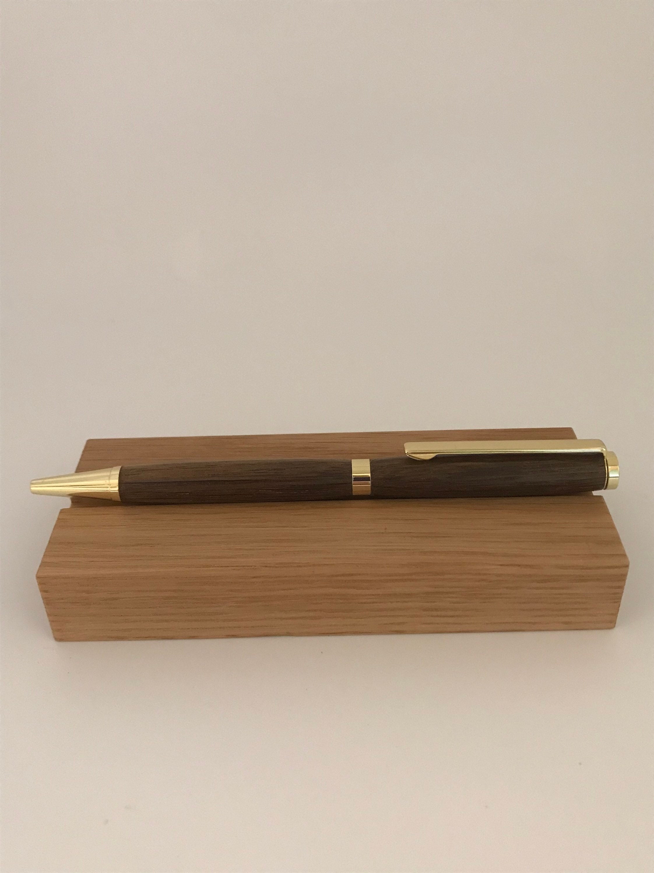 Hand Turned, Hand Crafted Pen Made From Reclaimed Smoked Flooring Oak ...