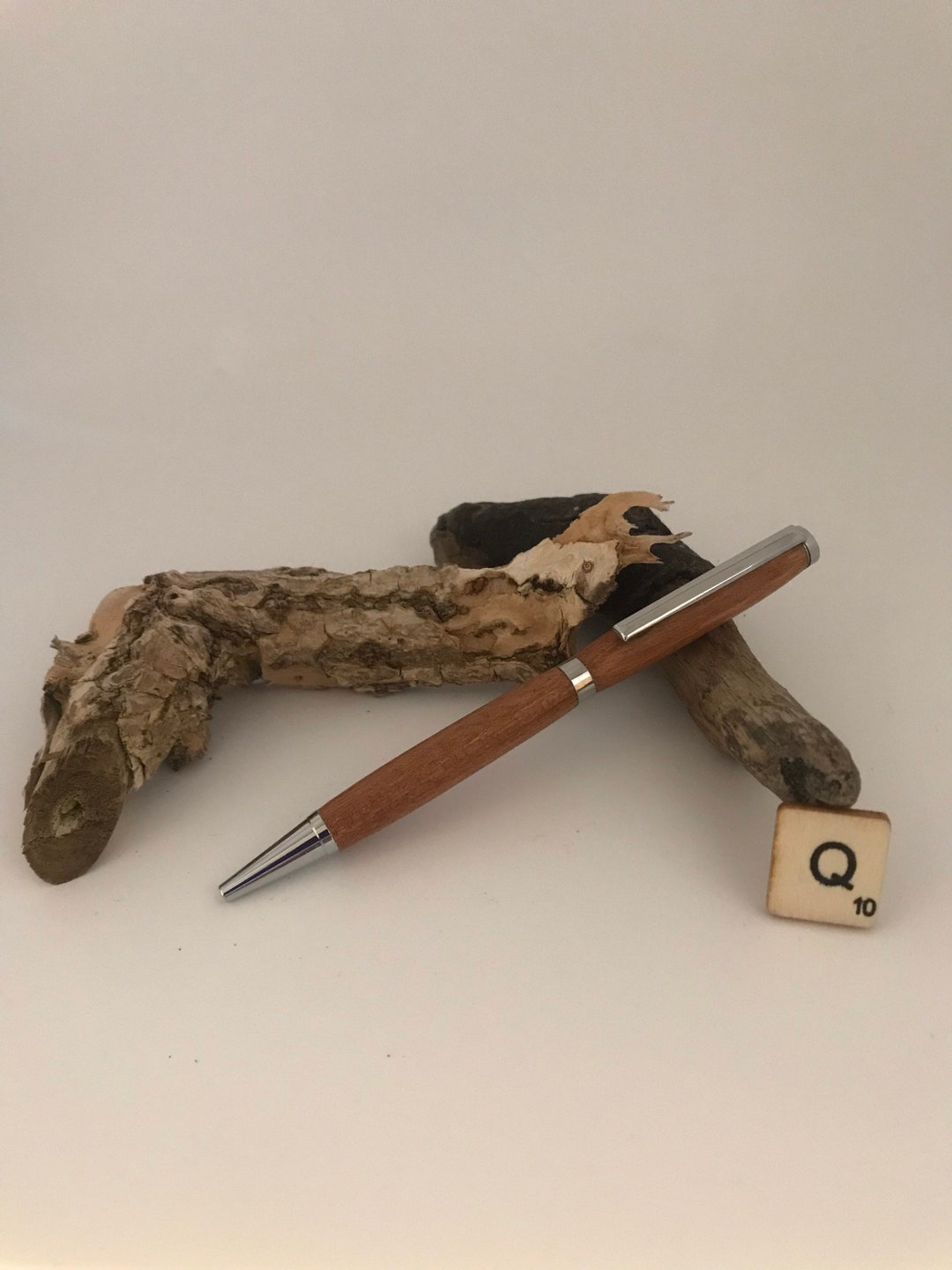Hand Turned, Hand Crafted Pen Made From Reclaimed Light Mahogany ...