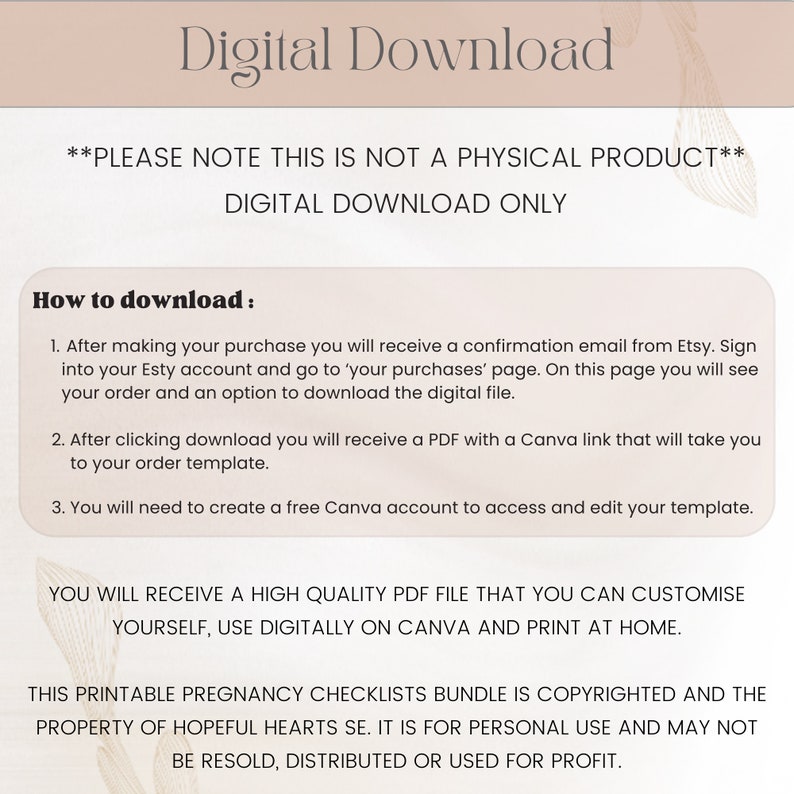 Printable Pregnancy Checklists Bundle Minimal Digital Editable to Do ...