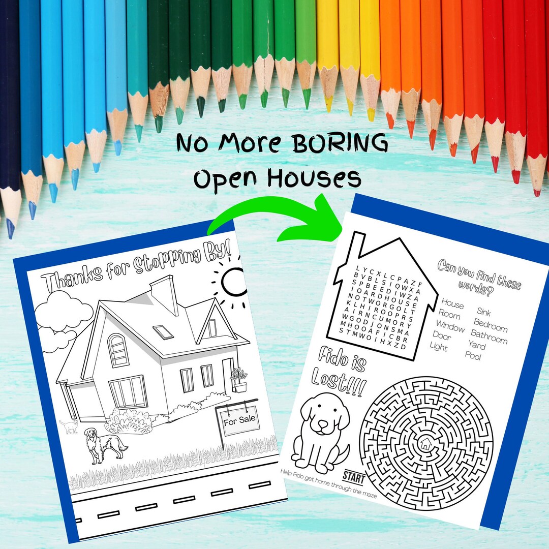 BEST SELLER - Open House Sheet - Kid Activity Printable - Open House ...