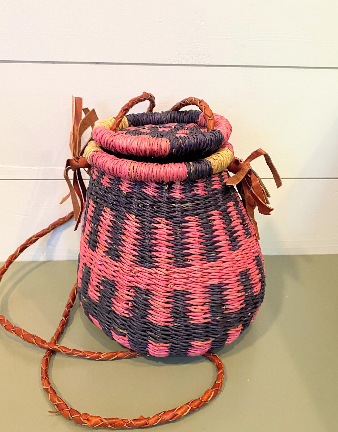 Pot Purse Bolga Basket Bolga Purse - Etsy