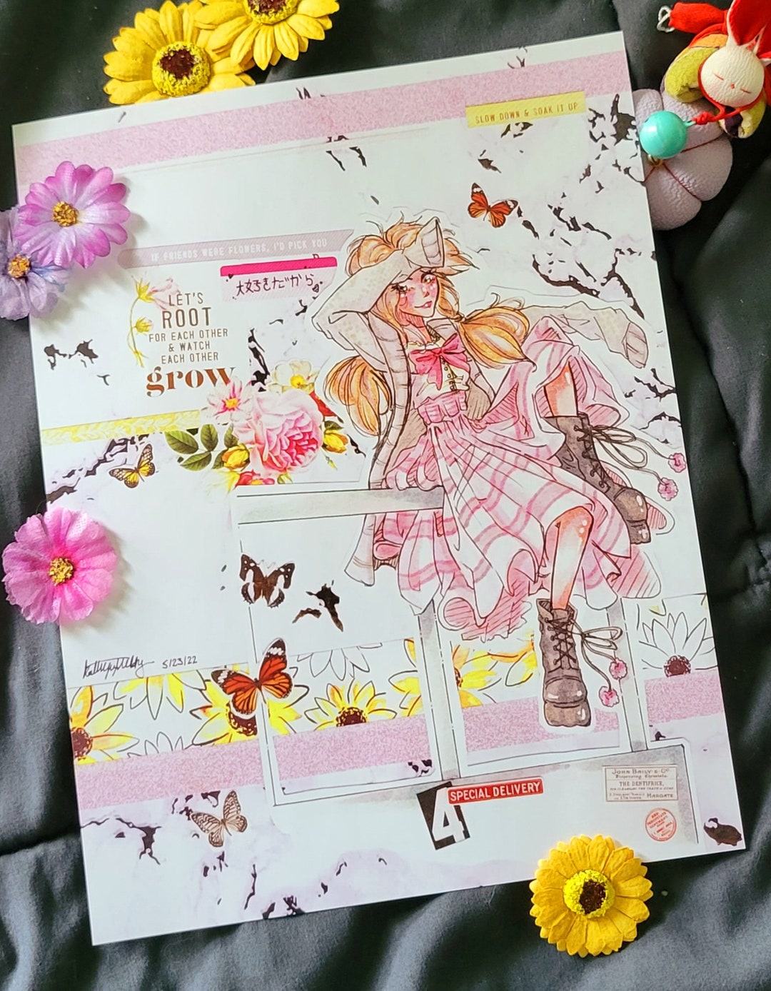 8x10 Pretty Anime Girl Motivational Poster Print - Etsy