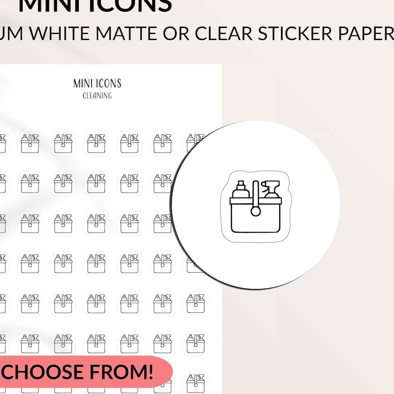 Cleaning Planner Stickers - Etsy