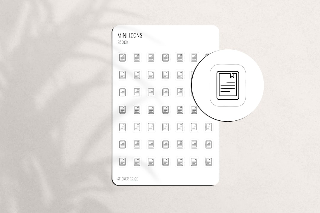 EBOOK Mini Icon Stickers | Minimal & Functional Planner Stickers | A5 ...