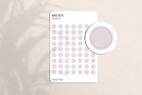 TRANSPARENT MINI DOTS Planner Stickers Tiny Circle Dots - Etsy