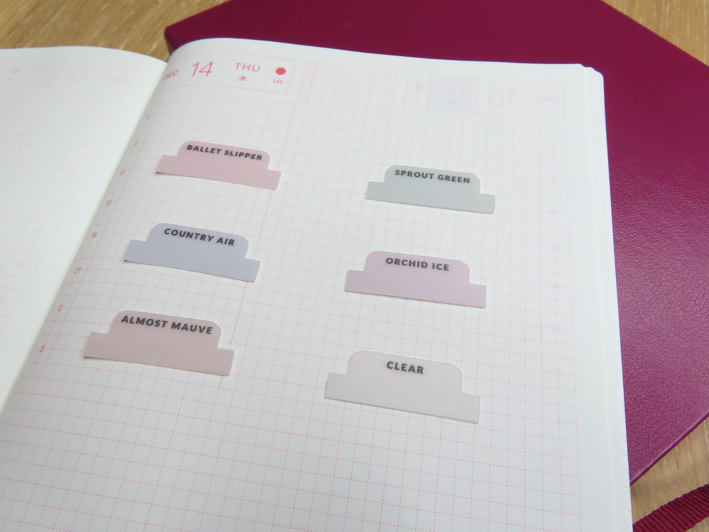 MINI MONTH TAB Stickers | Frosted Vellum | Divider Tab Labels | Clear ...