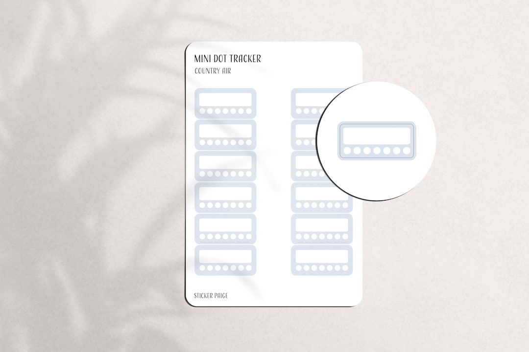 MINI DOT TRACKER Planner Stickers | Minimal Planning | Mini Stickers ...