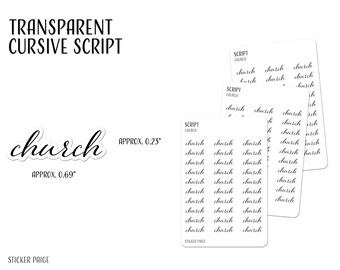 Church Planning Stickers - Etsy