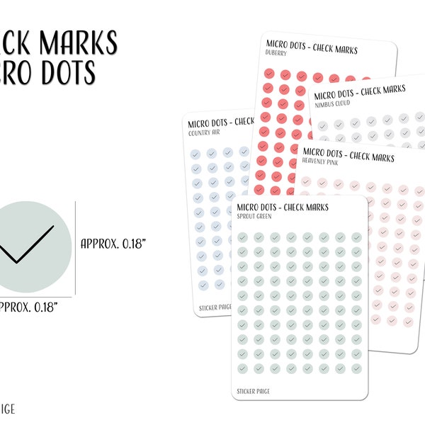 Check Mark Stickers - Etsy