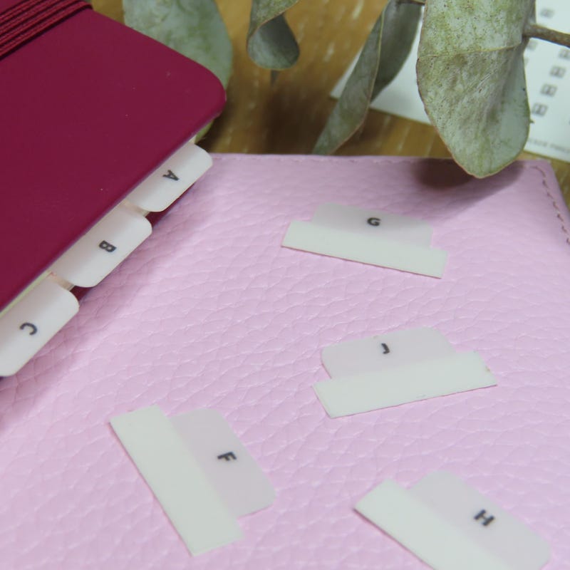 Micro Alphabet Clear Stickers - Etsy