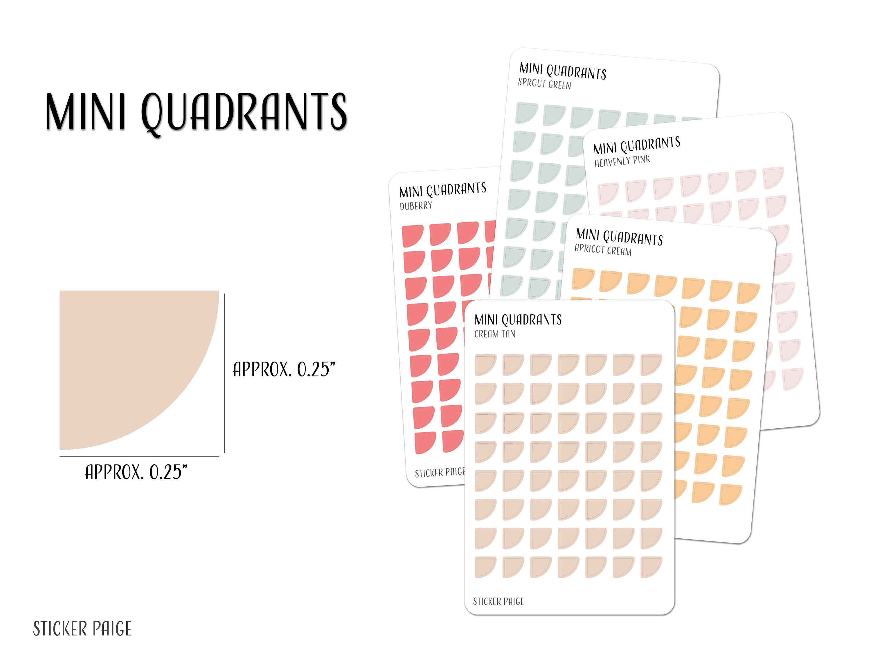 MINI QUADRANTS Planner Stickers | Minimalist Planning | Mini Triangle ...