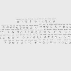 ASSORTED MINI DOODLE Icon Stickers | Minimalist Planner Stickers ...