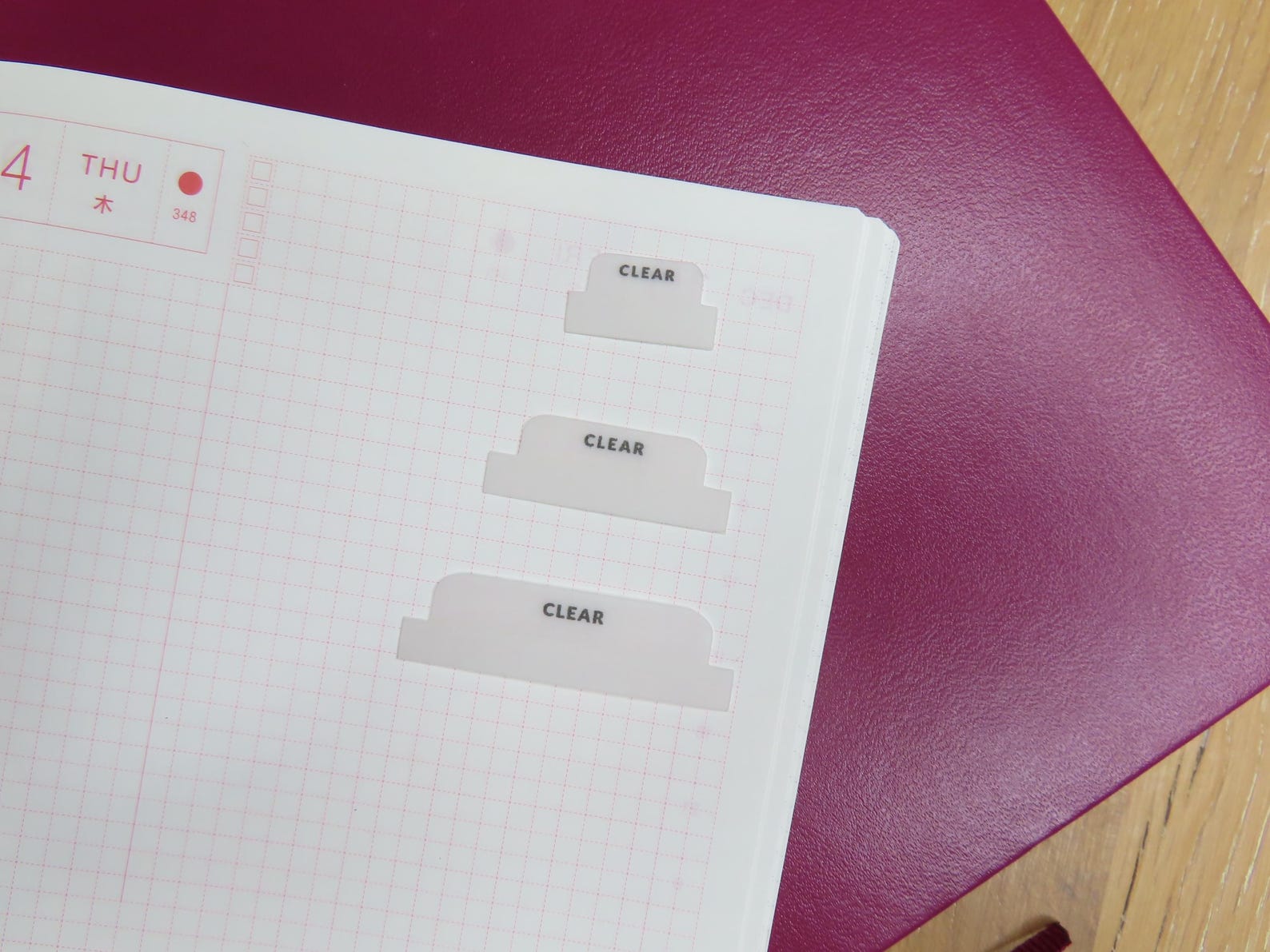 MINI MONTH TAB Stickers | Frosted Vellum | Divider Tab Labels | Clear ...