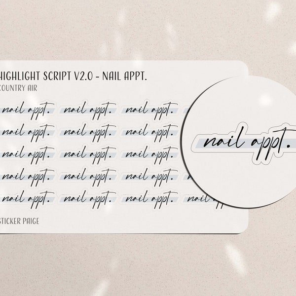 Nail Appt Mini Script - Etsy