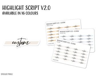 REMINDERS HIGHLIGHT SCRIPT V2.0 Planner Stickers Minimalist Planning ...