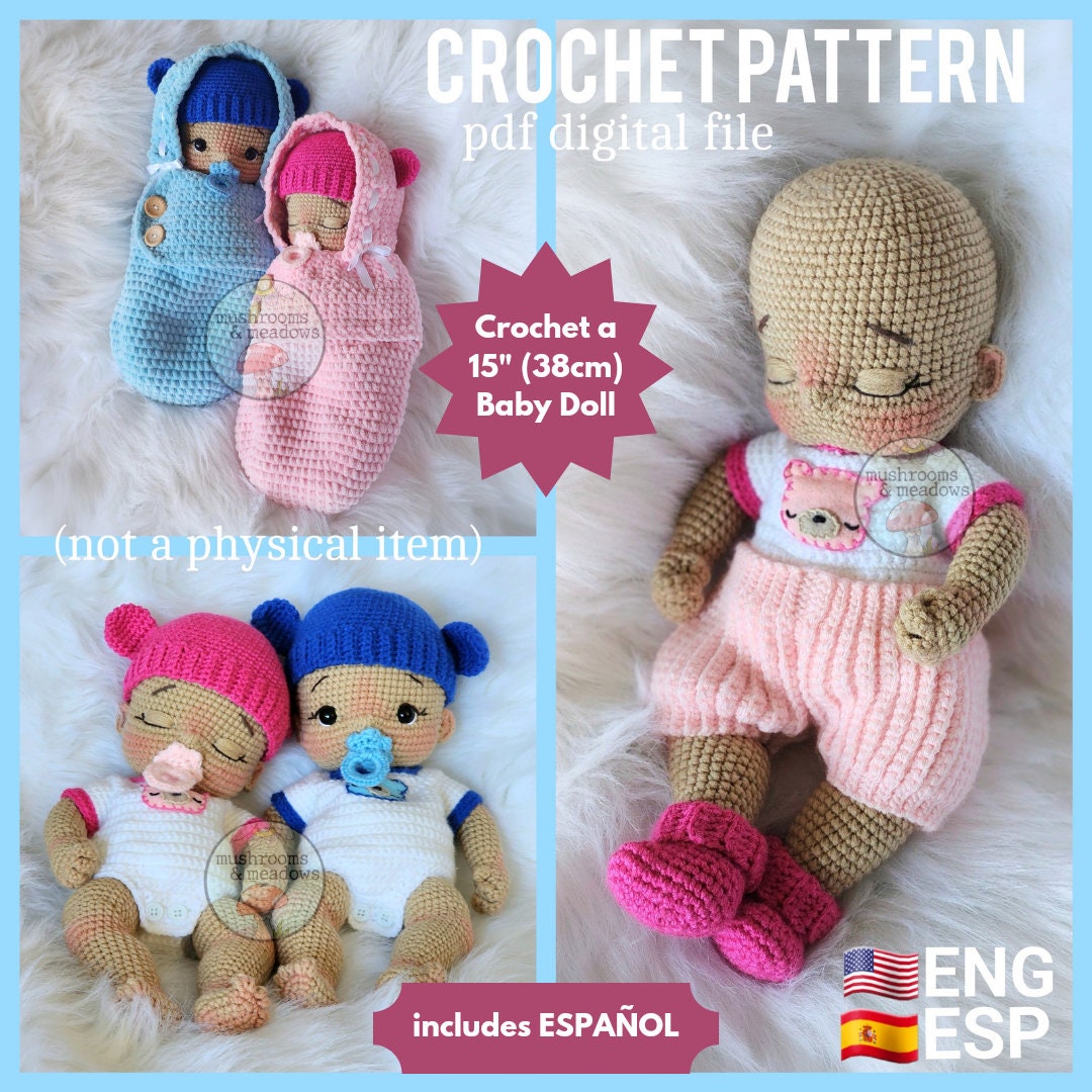 CROCHET PATTERN: Bundle Babies (english, Spanish) - Etsy