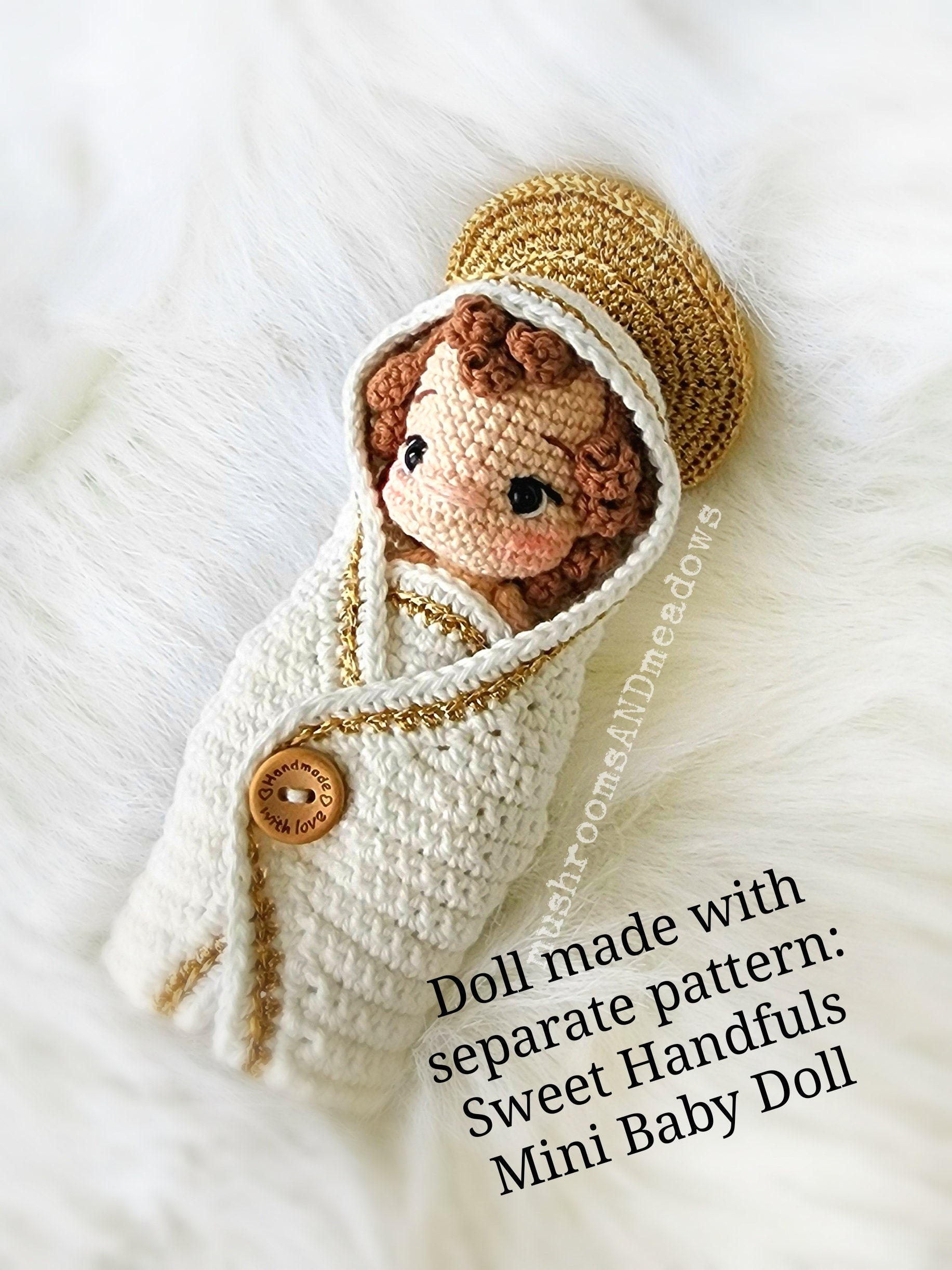 CROCHET PATTERN: Sweet Handfuls Baby Jesus Add-on Set (without Doll ...
