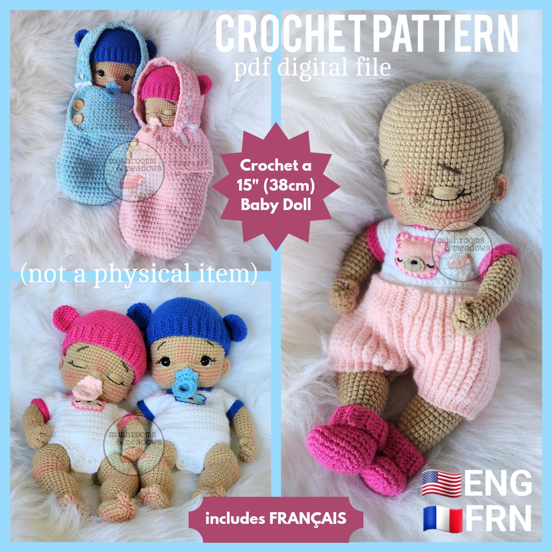 CROCHET PATTERN: Bundle Babies (english, French) - Etsy