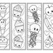 Kawaii Bookmarks to Color - Etsy